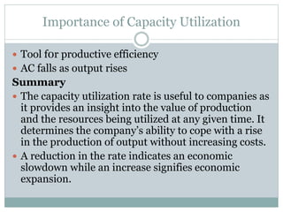 Capacity utilization | PPTX