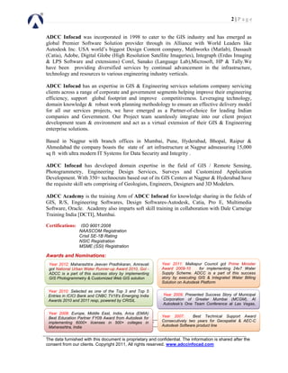 ADCC Infocad Pvt. Ltd - Capability Document | PDF | Information ...