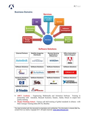 ADCC Infocad Pvt. Ltd - Capability Document | PDF | Information ...