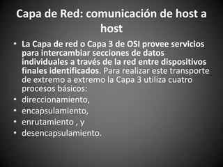 Modelo OSI capa de Red | PPTX