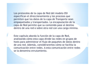 Capa de red modelo OSI | PDF