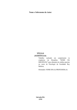 Capa de TCC: como fazer, modelos e exemplos prontos