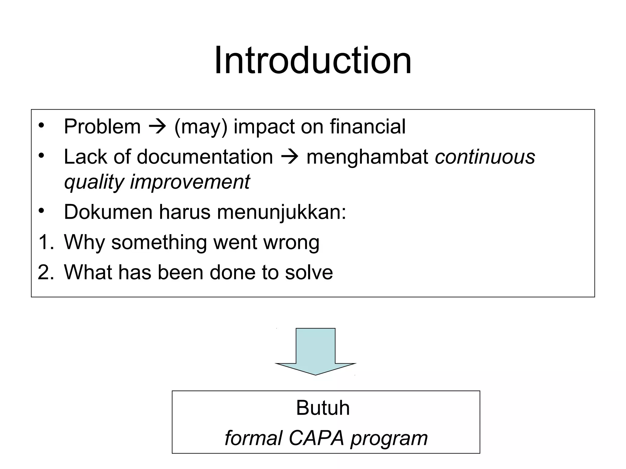 CAPA (Corrective & Preventive Action) in Pharma Plant | PPT