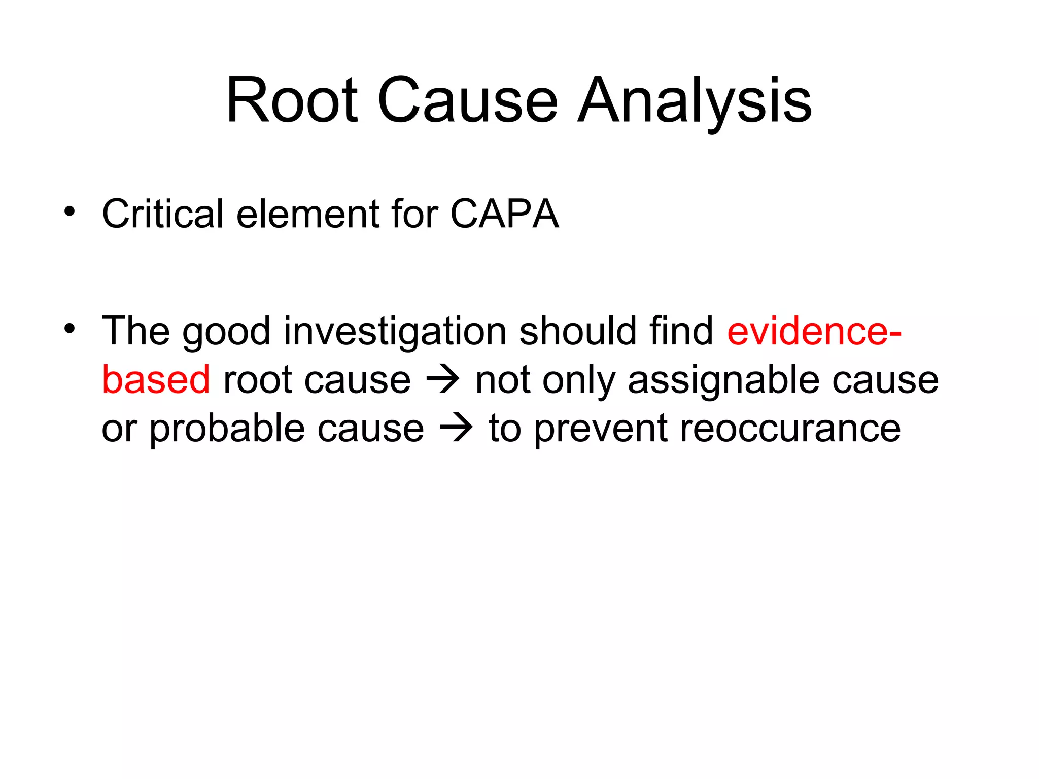 CAPA (Corrective & Preventive Action) in Pharma Plant | PPT