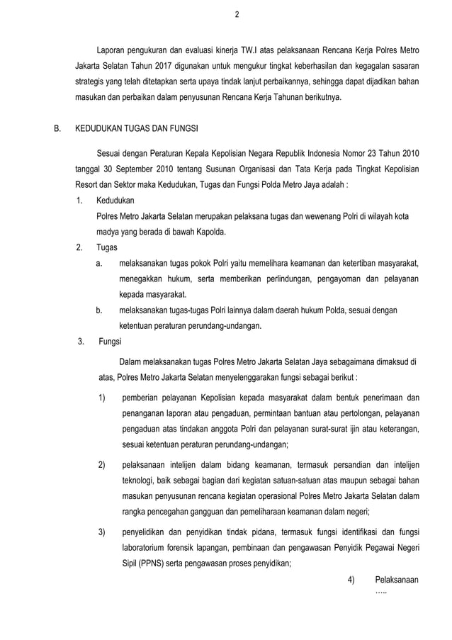 Capaian kinerja res js 2018 tw 1 | PDF