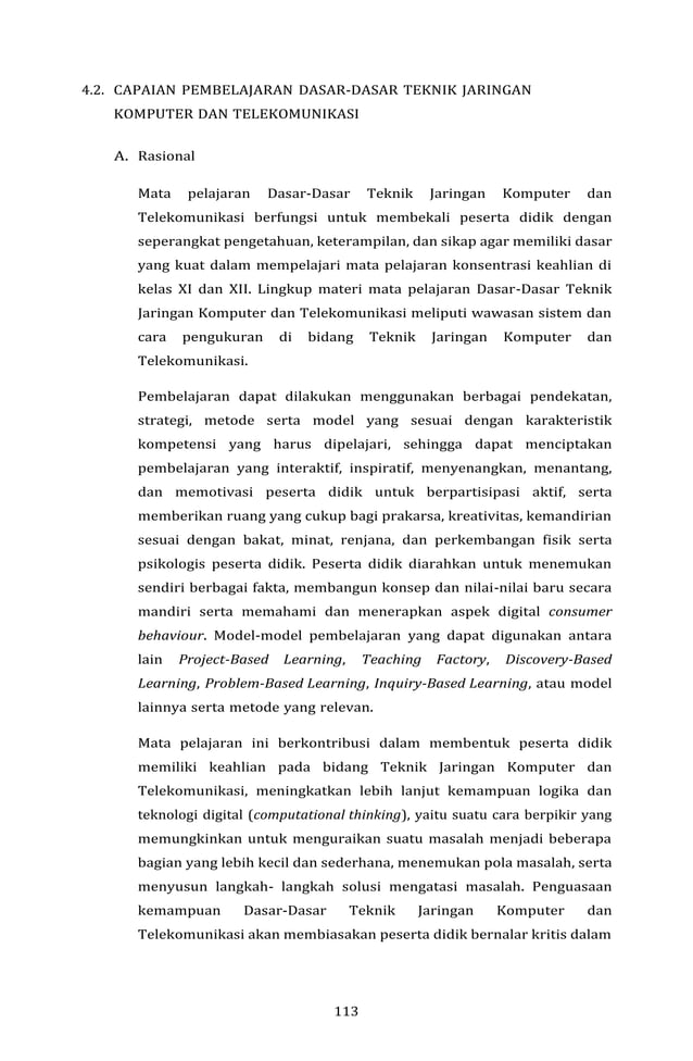 CAPAIAN PEMBELAJARAN DASAR-DASAR TEKNIK JARINGAN KOMPUTER DAN TELEKOMUNIKASI.docx