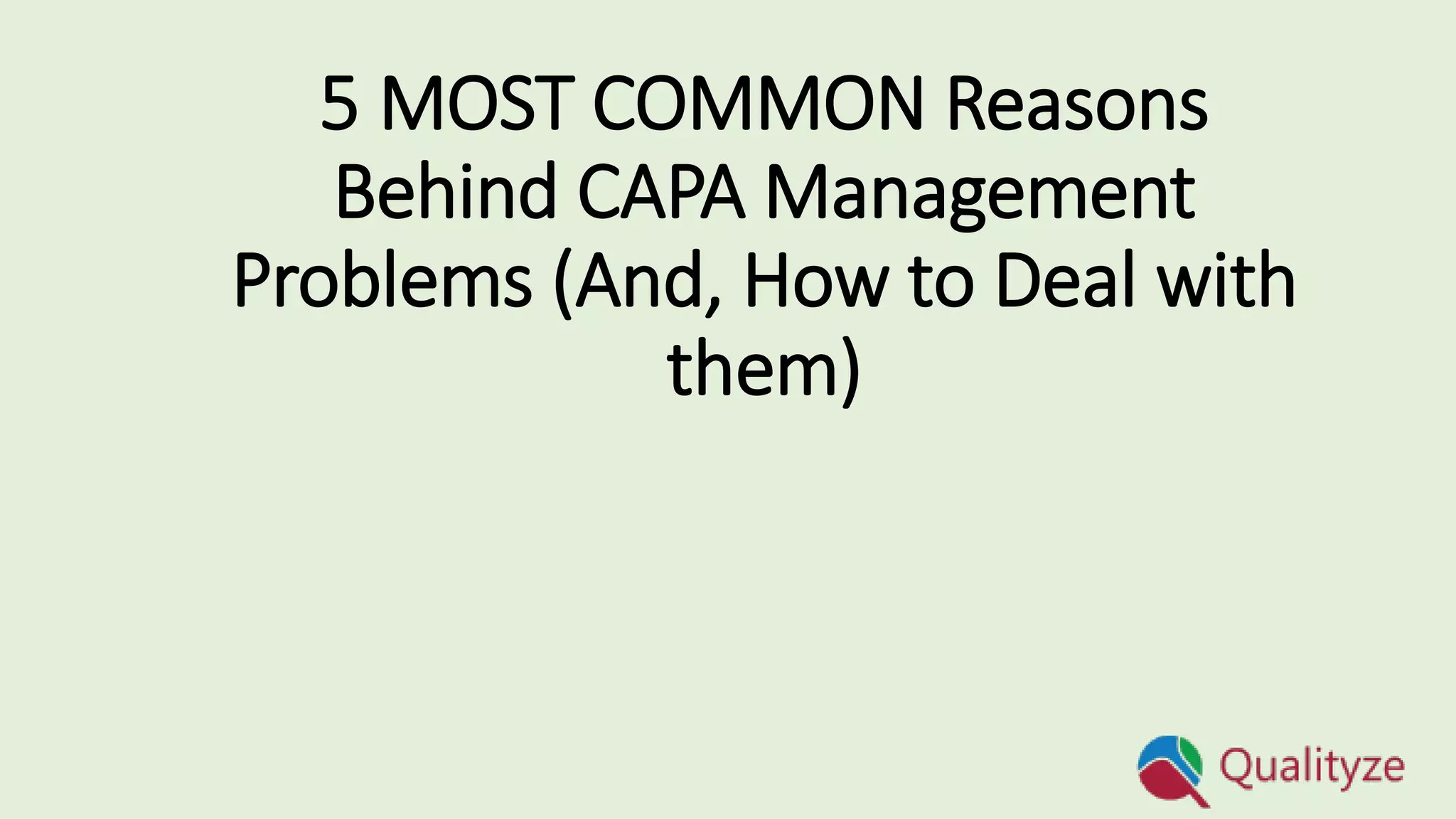 Capa management software | PPT