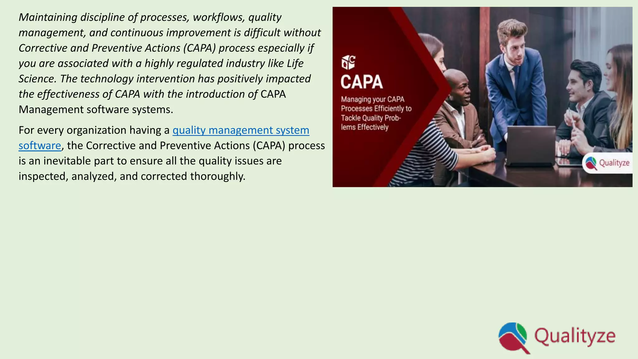 Capa management software | PPT