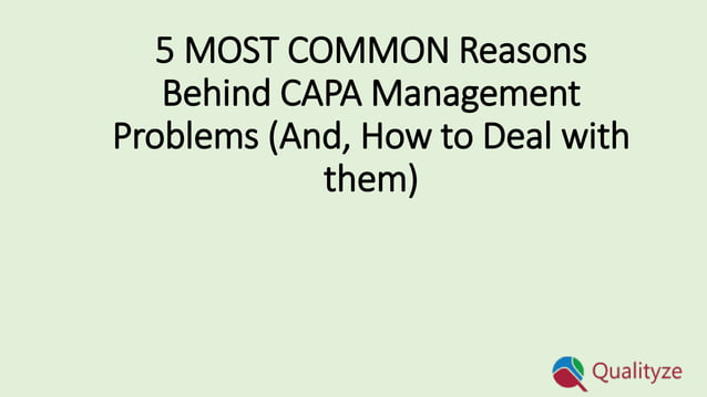 Capa management software | PPT