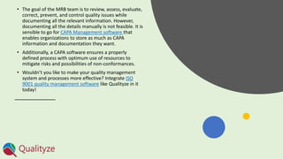 Capa management software | PPT