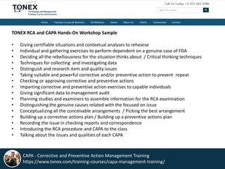 CAPA - Corrective and Preventive Action Management Training | PPTX