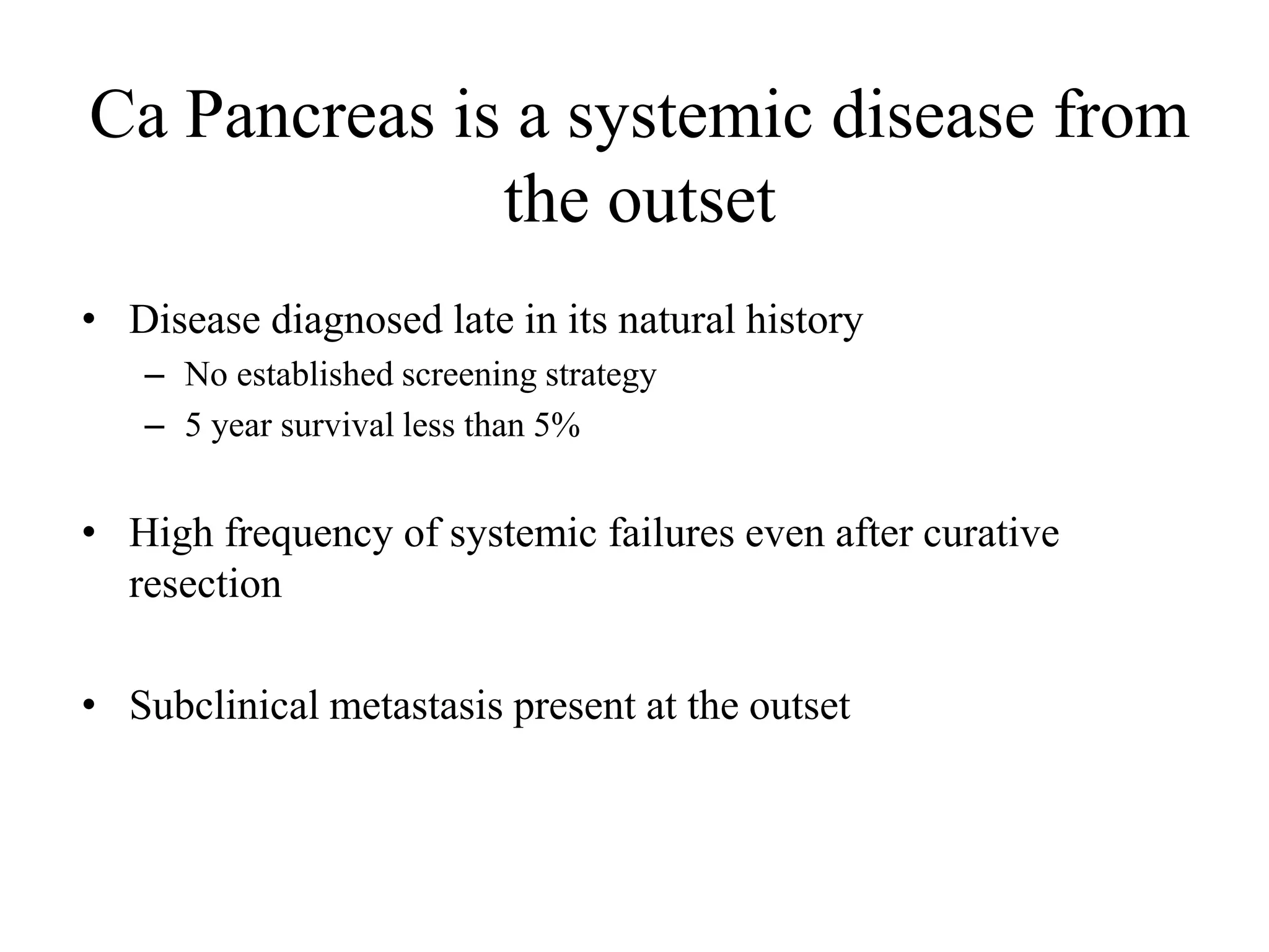 Ca pancreas part diagnosis and workup | PPTX
