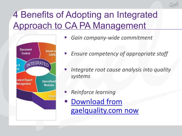 Implementing an effective Electronic CAPA Management System | PPTX ...