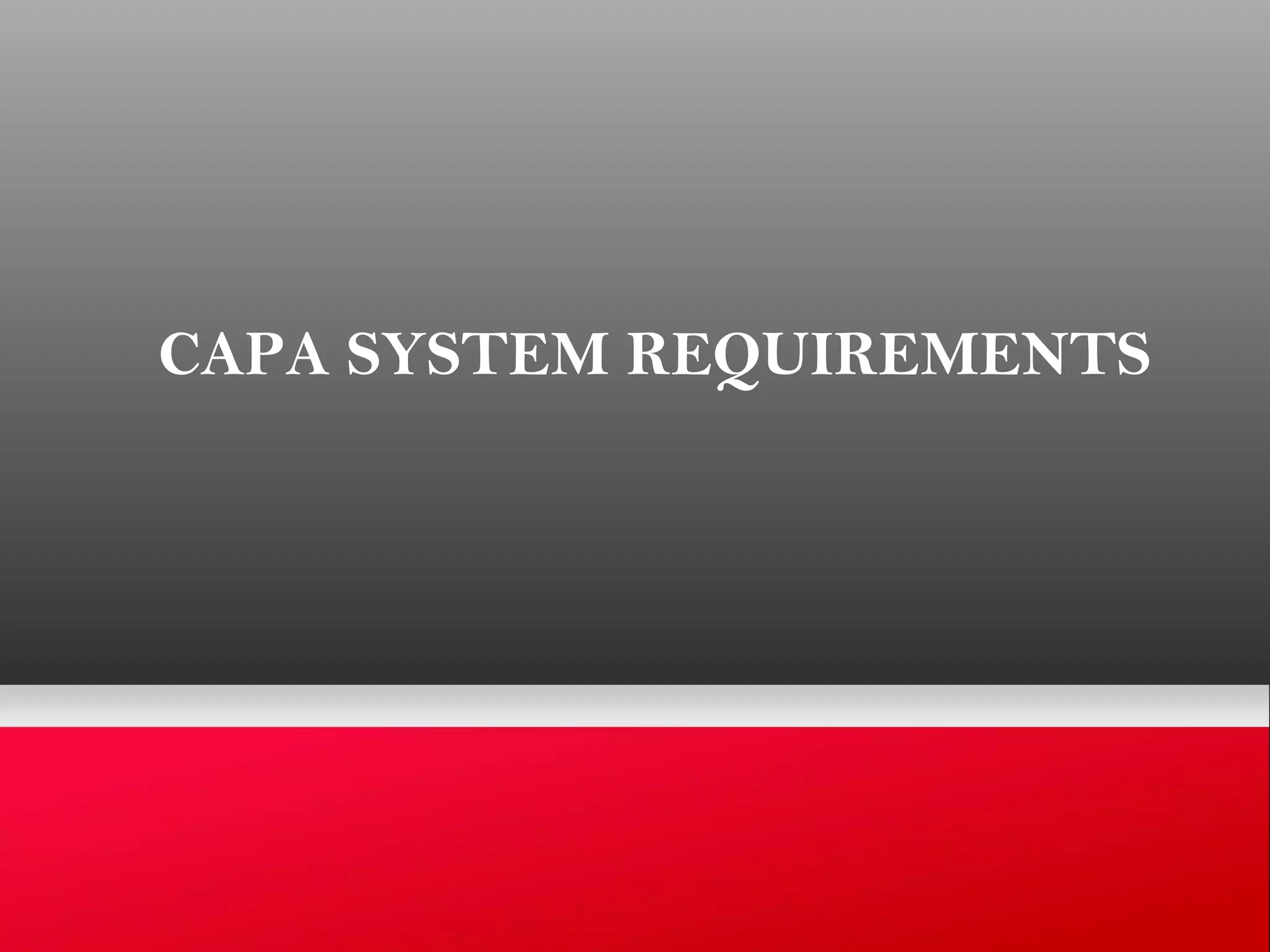 Corrective and Preventive action (CAPA) | PPT