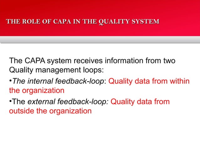 Corrective and Preventive action (CAPA) | PPT | Business | Business and ...