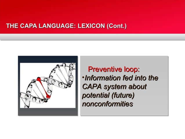 Corrective and Preventive action (CAPA) | PPT | Business | Business and ...
