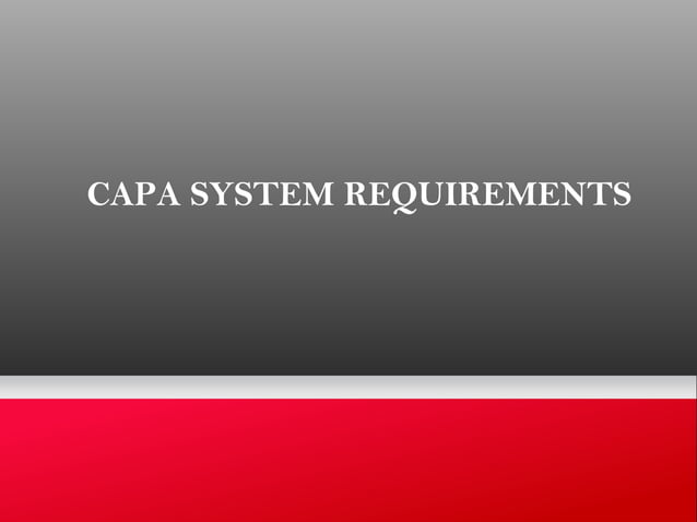 Corrective and Preventive action (CAPA) | PPT | Business | Business and ...
