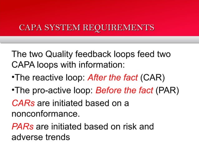 Corrective and Preventive action (CAPA) | PPT | Business | Business and ...