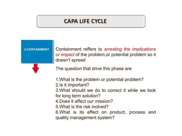 Corrective and Preventive action (CAPA) | PPT | Business | Business and ...