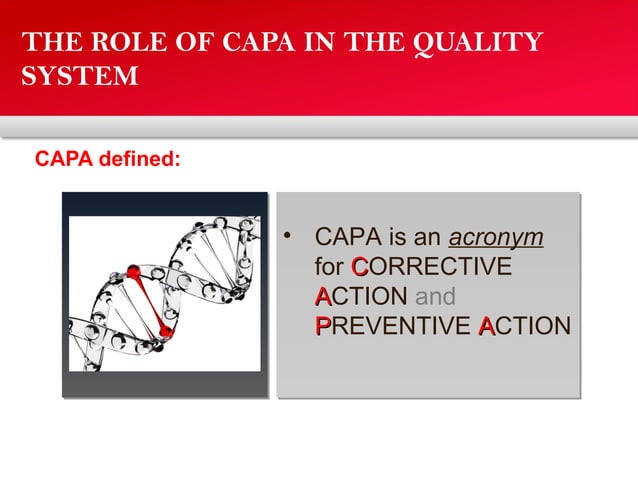 Corrective and Preventive action (CAPA) | PPT | Business | Business and ...