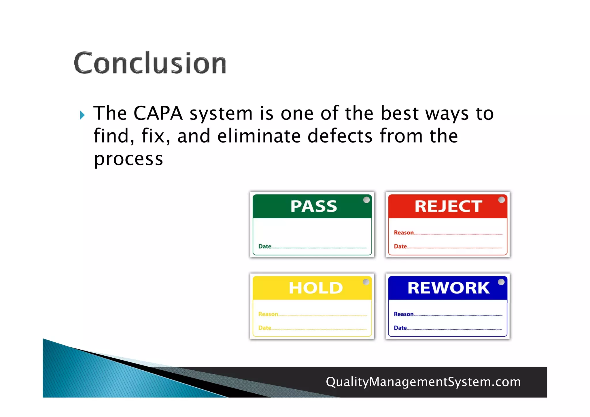 Capa quality system – more than just corrective action | PDF