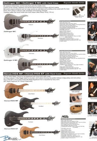 Caparison 2009 Catalog | PDF