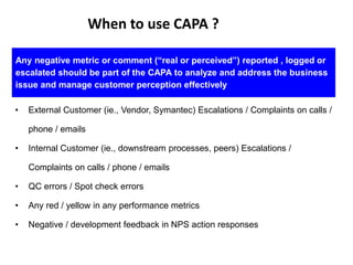 Operating Excellence is built on Corrective & Preventive Actions | PPT