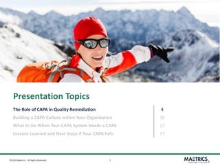 Effective Use of CAPA in Remediating Quality Management Systems | PPTX