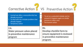 CAPA Training Material for corrective action and preventive action | PPT
