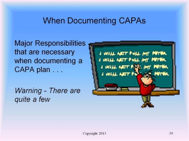 CAPA Training Presentation | PPTX | Business | Business and Finance