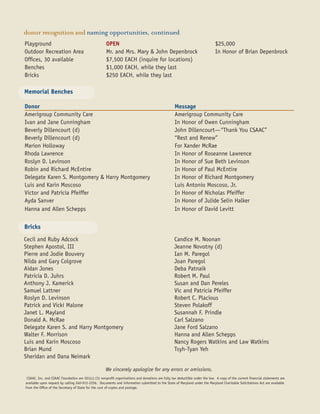 Capital Campaign Brochure for CSAAC | PDF