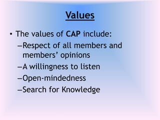 Cap campus advocacy palestine | PPT
