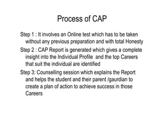 CAP Career Guidance Test india | PDF | Career Planning | Careers