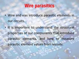 Capcitive parasitics in mos | PPTX