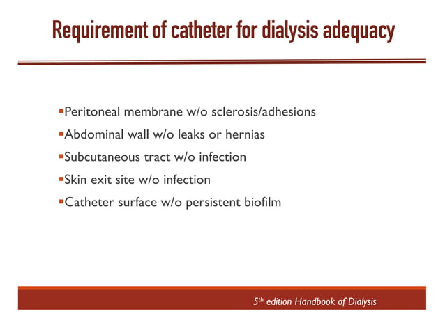 Peritoneal Dialysis catheter complication CAPD Chaken 2017 | PPT