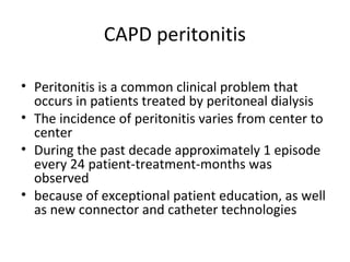 Capd peritonitis mortalty | PPT