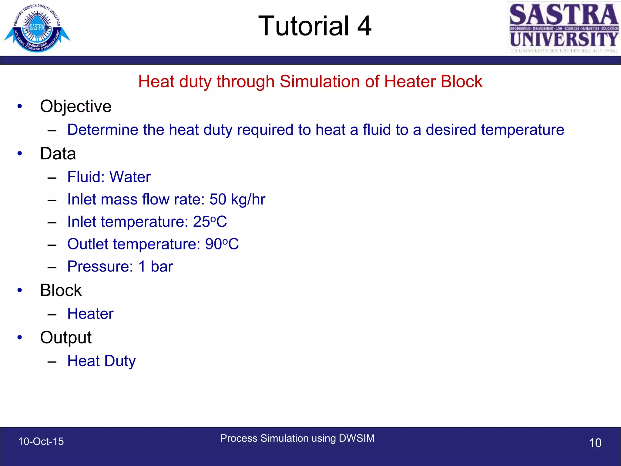 Process Simulation using DWSIM | PPTX
