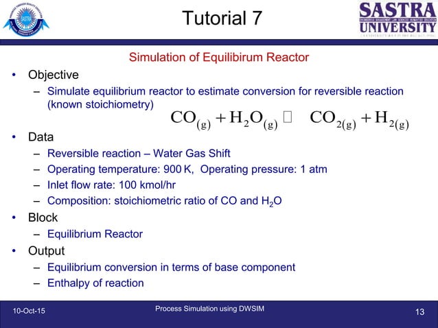 Process Simulation using DWSIM | PPTX