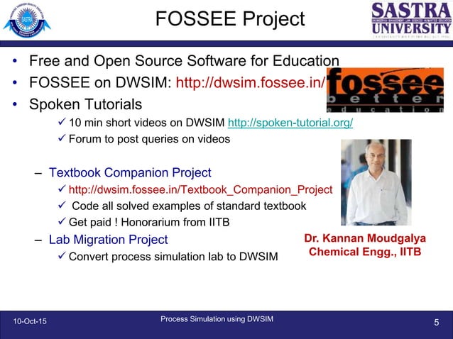 Process Simulation using DWSIM | PPTX