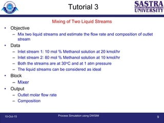 Process Simulation using DWSIM | PPTX