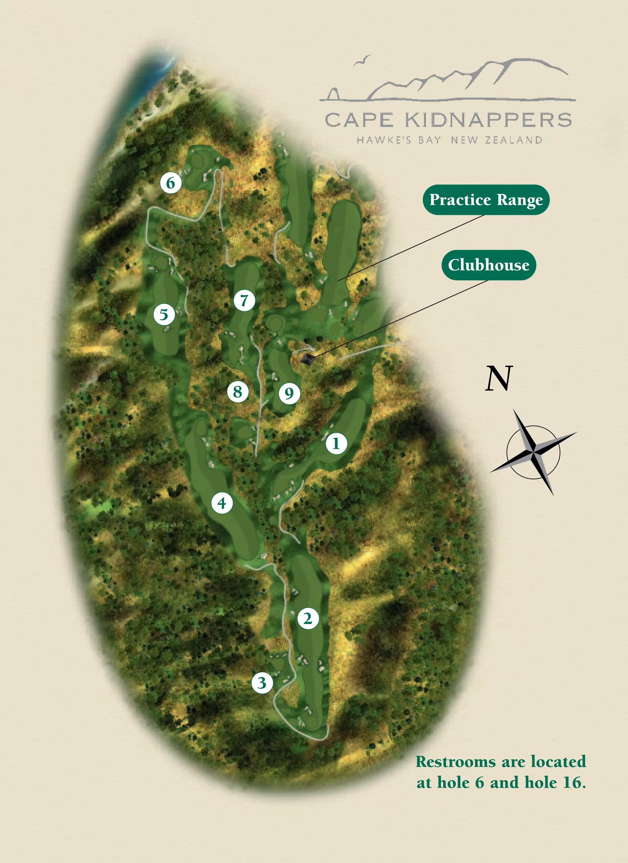 Cape Kidnappers Golf Course Yardage Chart | PDF