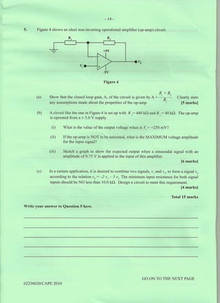 Cape physics U2 Paper 2 2010 | PDF