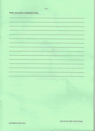 Cape physics U2 Paper 2 2010 | PDF