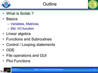 Cape2013 scilab-workshop-19Oct13 | PPTX