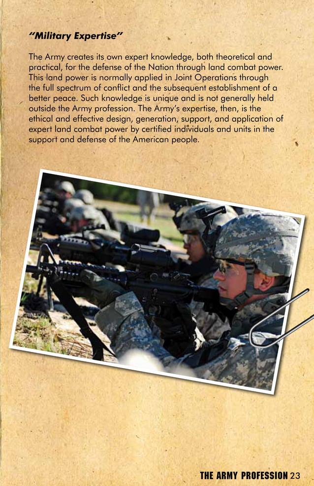 The Army Profession | PDF | Defense Industry | Industries