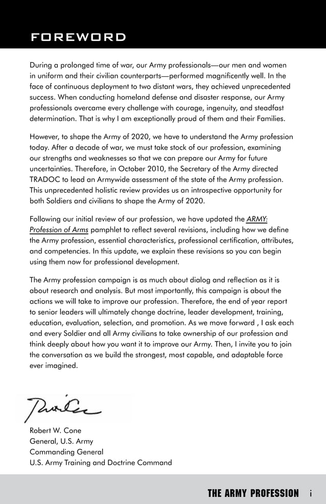 The Army Profession | PDF | Defense Industry | Industries