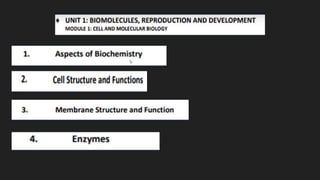 CAPE BIOLOGY UNIT 1 INTRODUCTION AND PLAN | PPTX