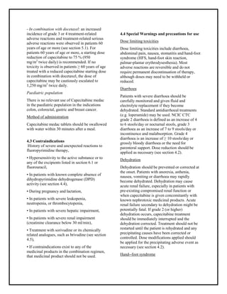 Capecitabine 500 mg film coated tablets smpc- taj pharmaceuticals | PDF