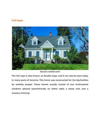 Cape cod house an architectural style of simplicity and elegance! | PDF ...