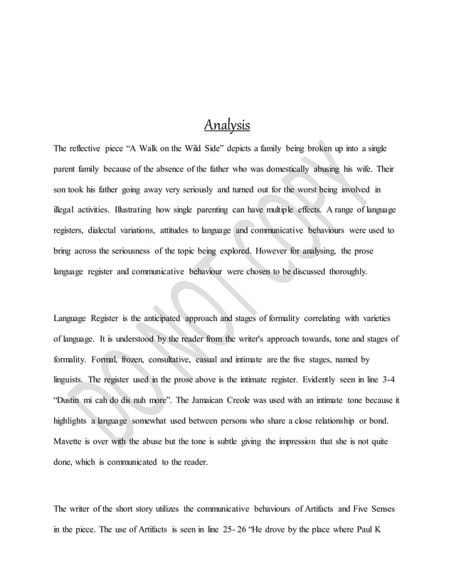 CAPE Communication Studies SBA | DOCX